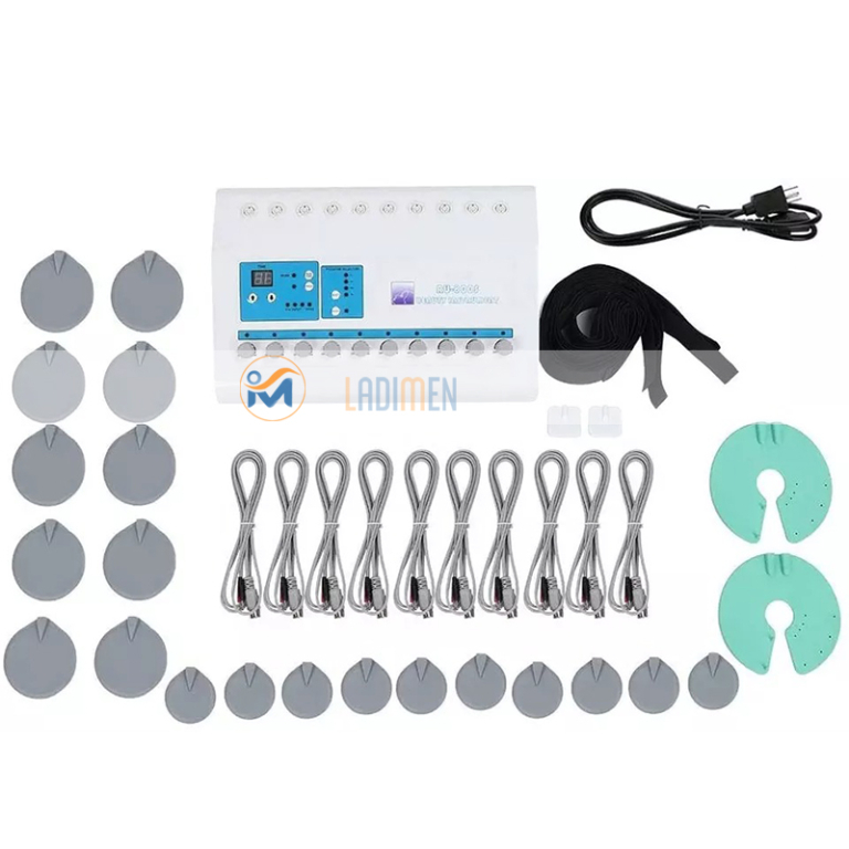 Portable electric muscle stimulator equipment electroestimulation ems ...