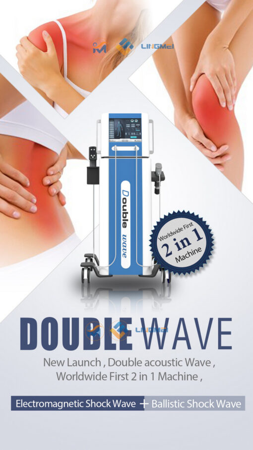Professional dual tech shock wave therapeutic apparatus 2 in 1 ...